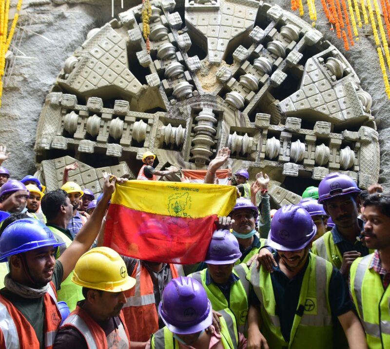 First TBM of Namma Metro Phase 2 makes breakthrough,Complete Bengaluru ...